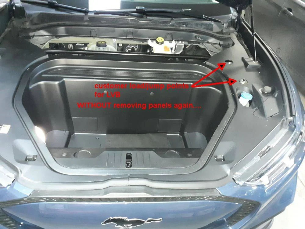 How to DIY - add access holes for LVB 12v battery connection points ...