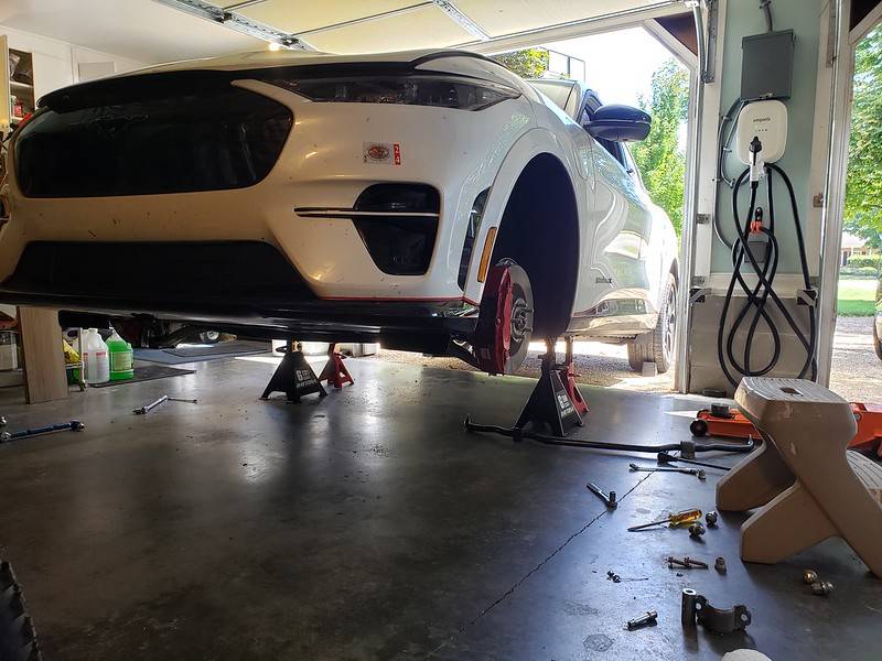 Putting MME on jack stands | MachEforum - Ford Mustang Mach-E News ...