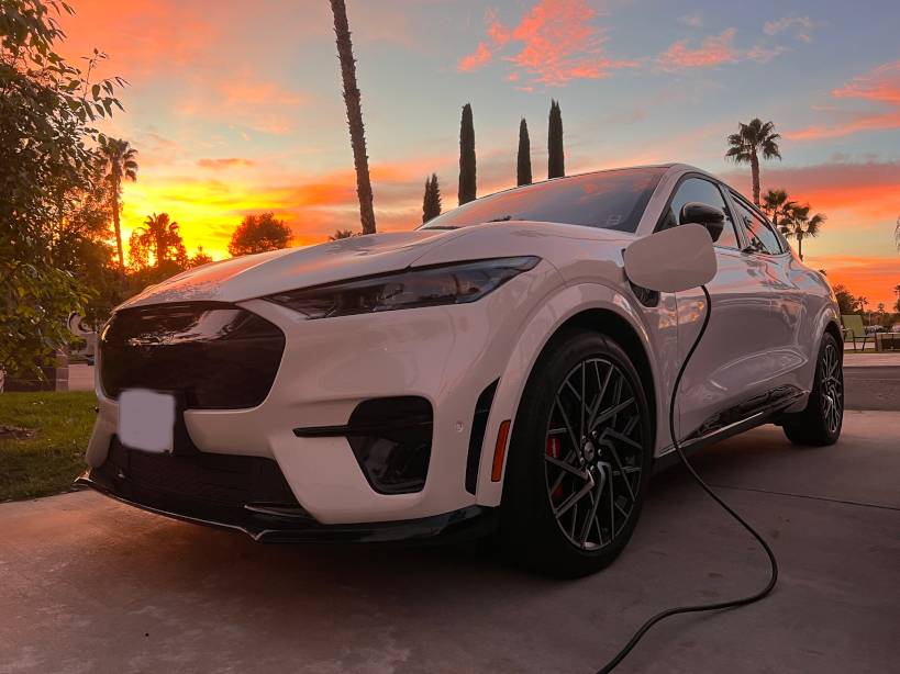 2021 Star White GTPE at Sunset | MachEforum - Ford Mustang Mach-E News ...