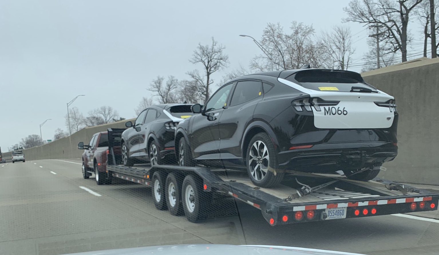 Couple black / white prototypes being transported | MachEforum - Ford ...