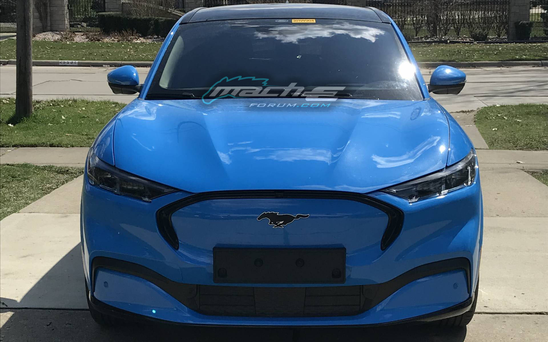 First Real Life Look at Grabber Blue First Edition Mach-E | MachEforum ...