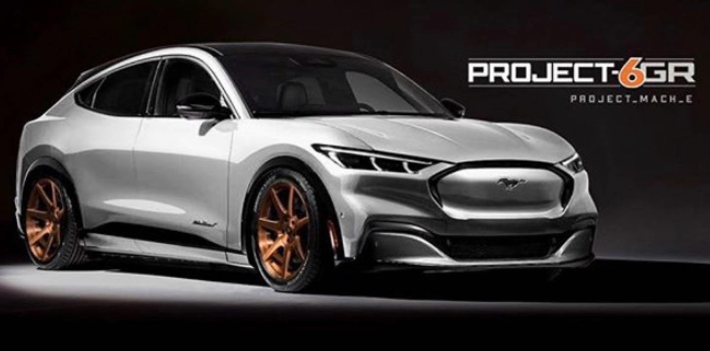 Mach-E on aftermarket wheels from Project 6GR | MachEforum - Ford ...