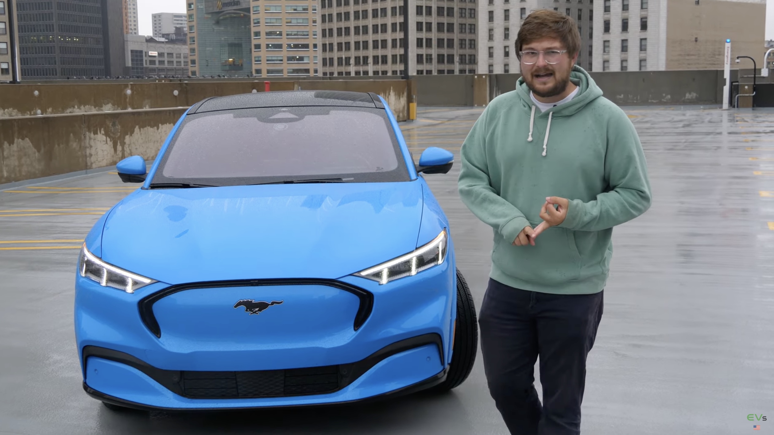 Inside-Out Walkaround Video: Mach-E First Edition in Grabber Blue ...