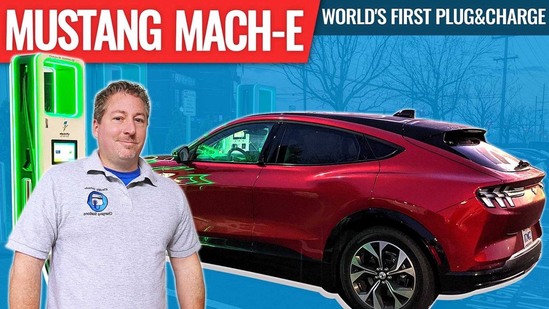 InsideEVs tests out the Mach-E Plug&Charge Technology | MachEforum ...