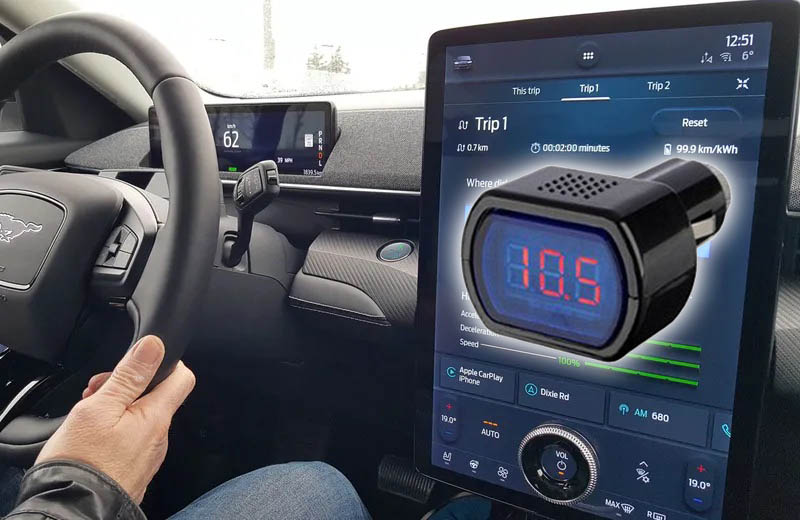 12V battery usage (volts) for various functions & situations in Mach-E ...