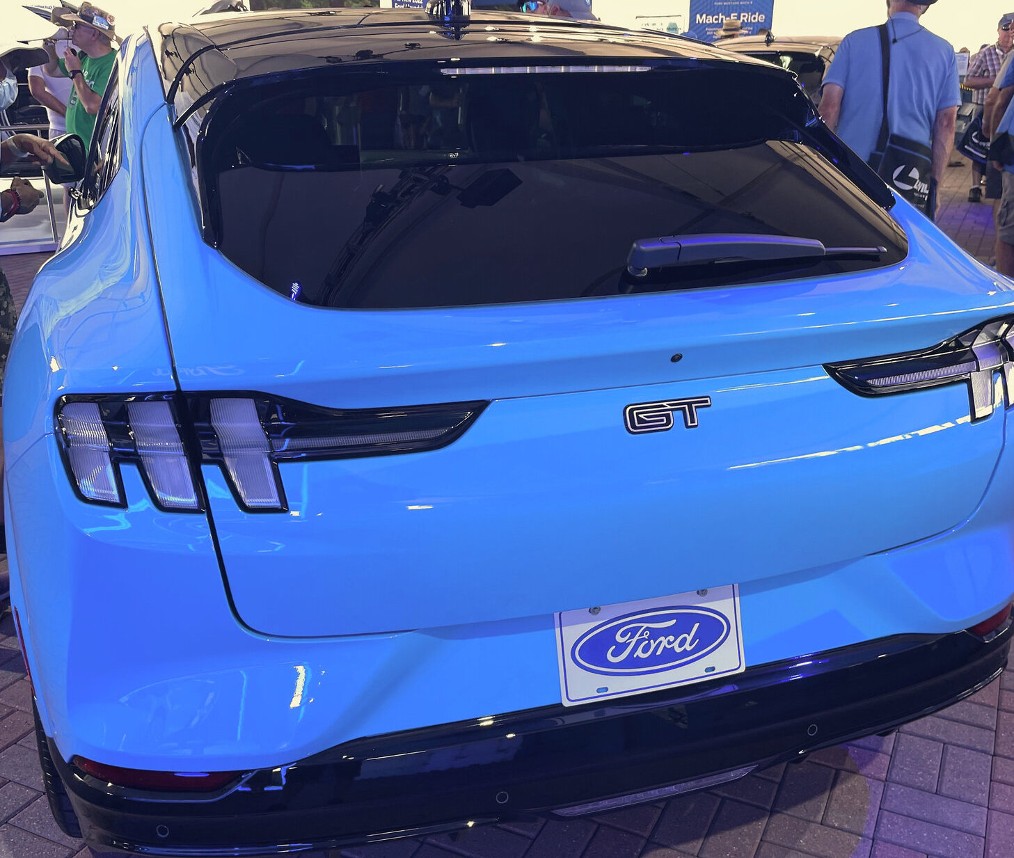 Grabber Blue Mach-E GT Performance Edition at Oshkosh Airshow (Exterior ...