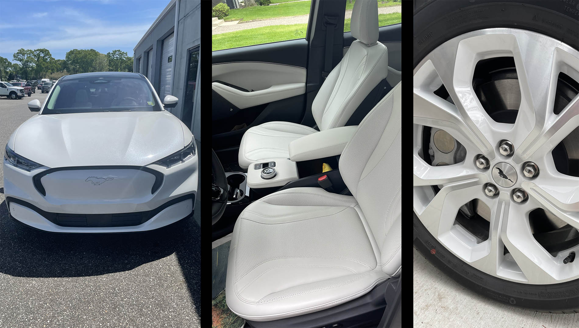 Ice White Appearence Package Mach-E Pickup + 1300 mile roadtrip home (w ...