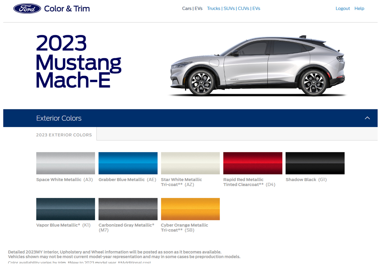 2023 Mach-E New Color: Vapor Blue Metallic | MachEforum - Ford Mustang ...