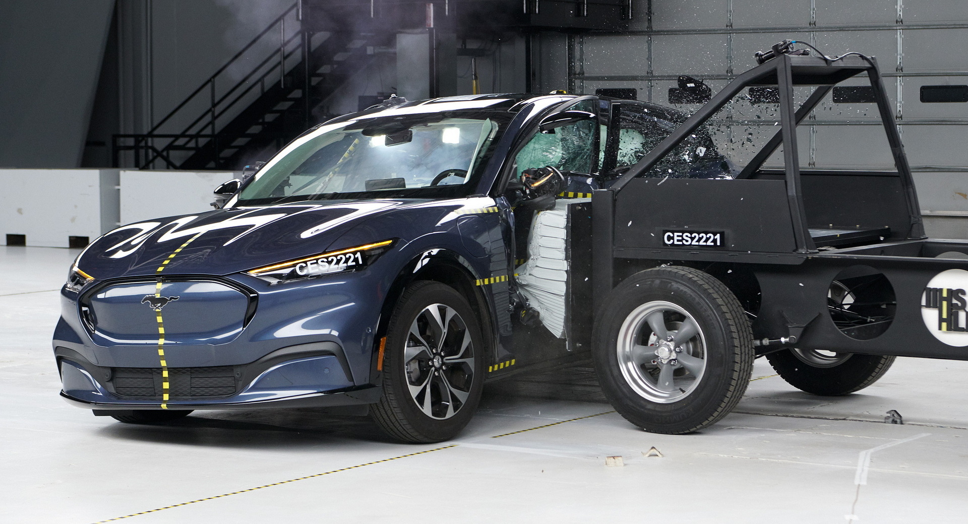 2022 Mach-E scores highest grade "good" in new tougher IIHS Crash Test ...