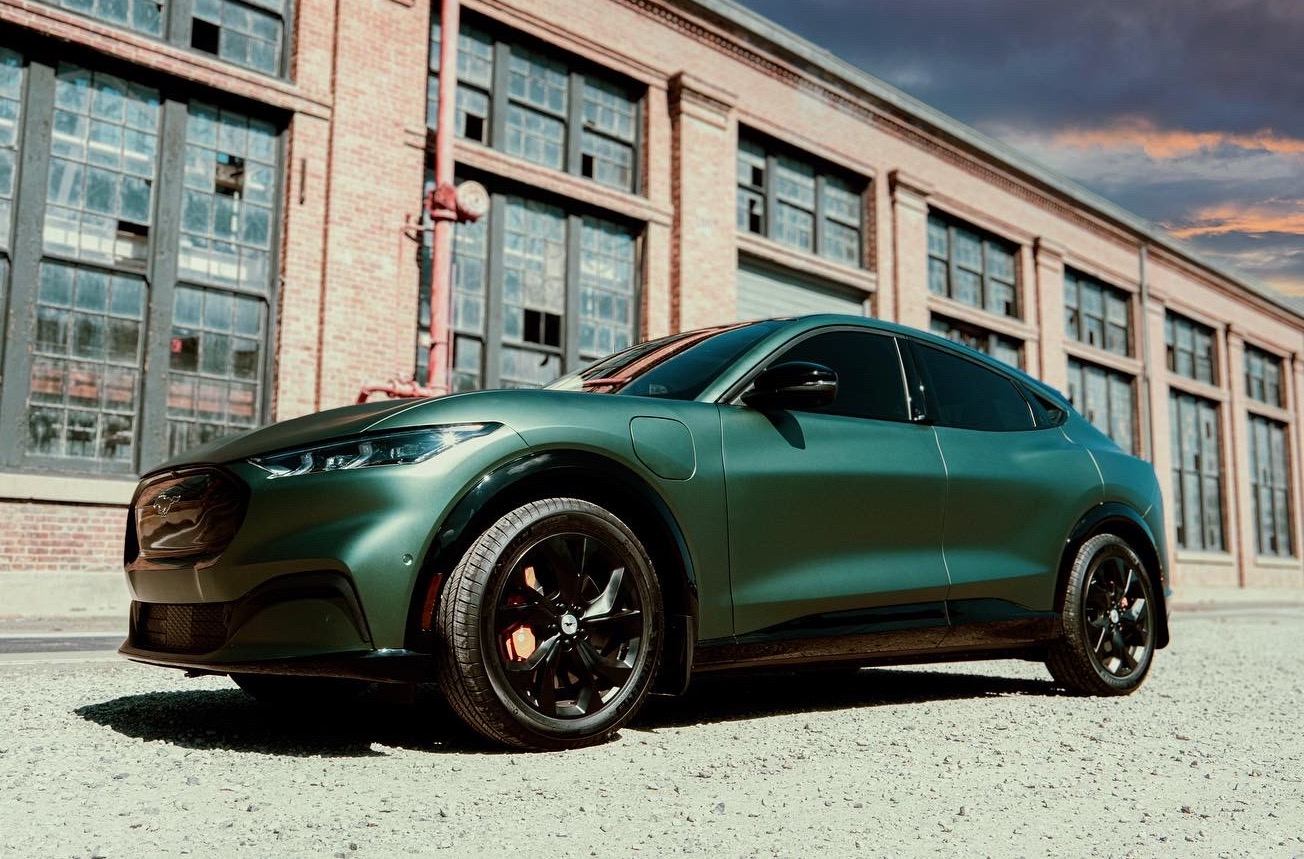 My DIY Mach-E build project is finally done : Pine Green Matte Metallic ...