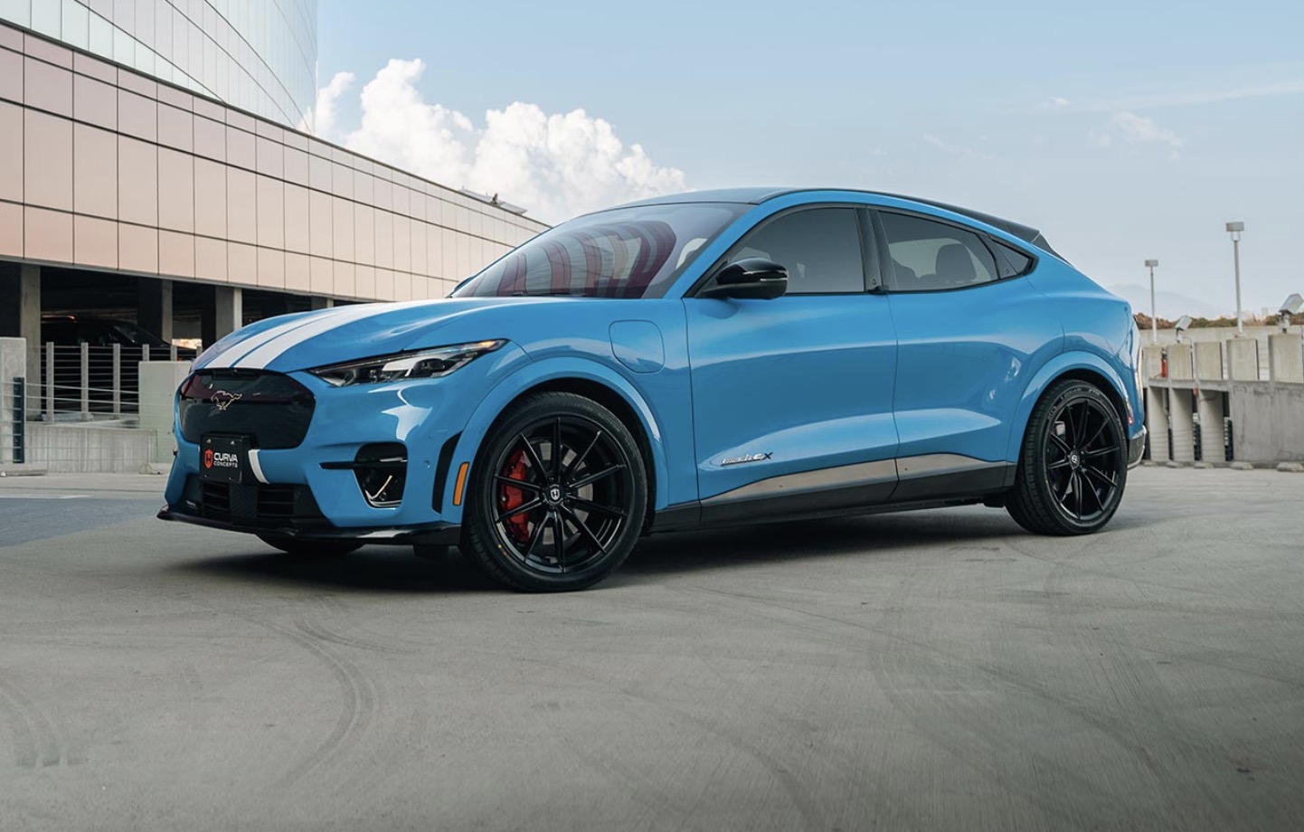 Grabber Blue Ford Mustang Mach-E GT | Curva Concepts C46 [VIDEO ...