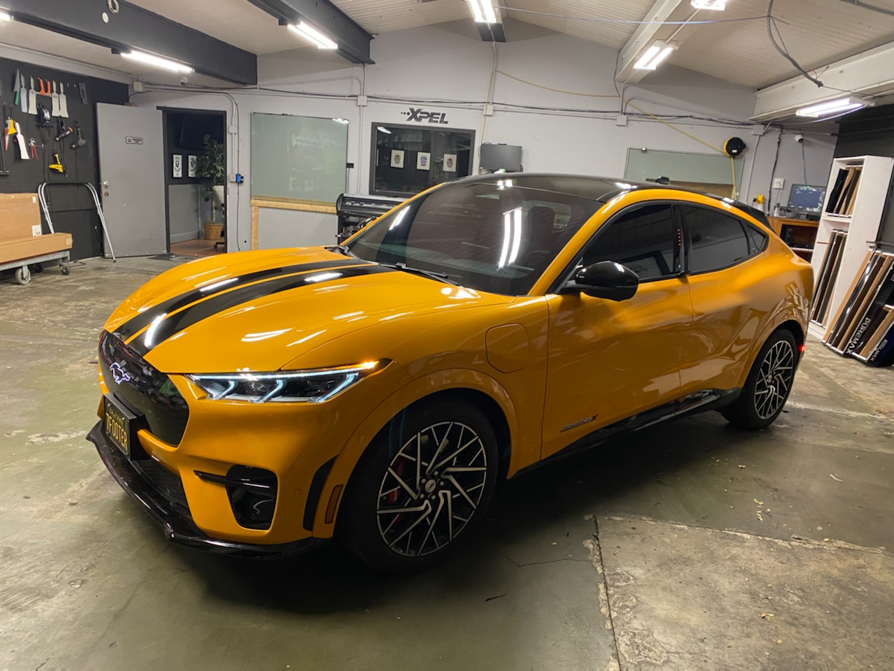 Cyber Orange Mach-E GT w/ Racing Stripes | MachEforum - Ford Mustang ...