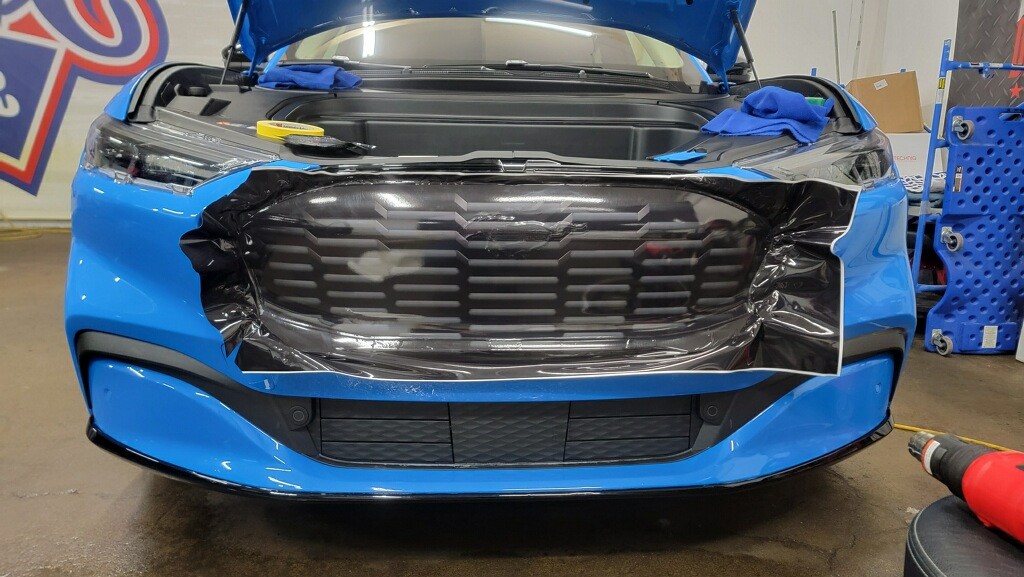 StruckNDesign Grill Decal installed | MachEforum - Ford Mustang Mach-E ...