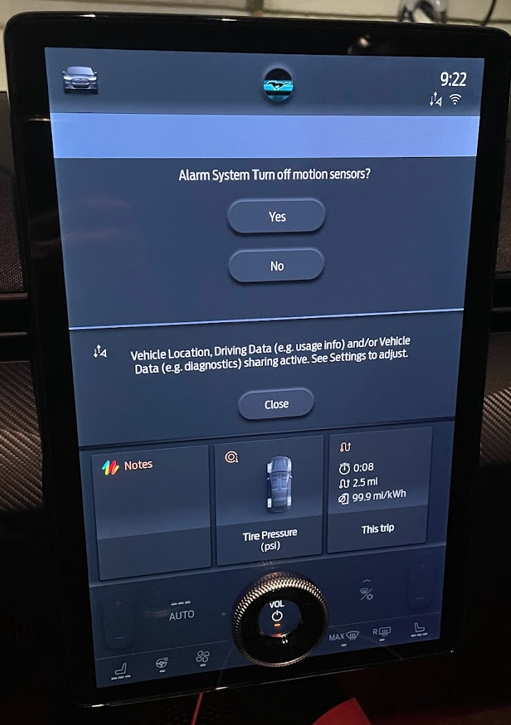 SSM 51547 - Alarm Activation With Motion Sensor Function Disabled ...