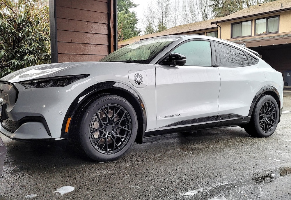 Mach-E Riding on Continental Extreme Contact DWS06 Tires / Roffino ...