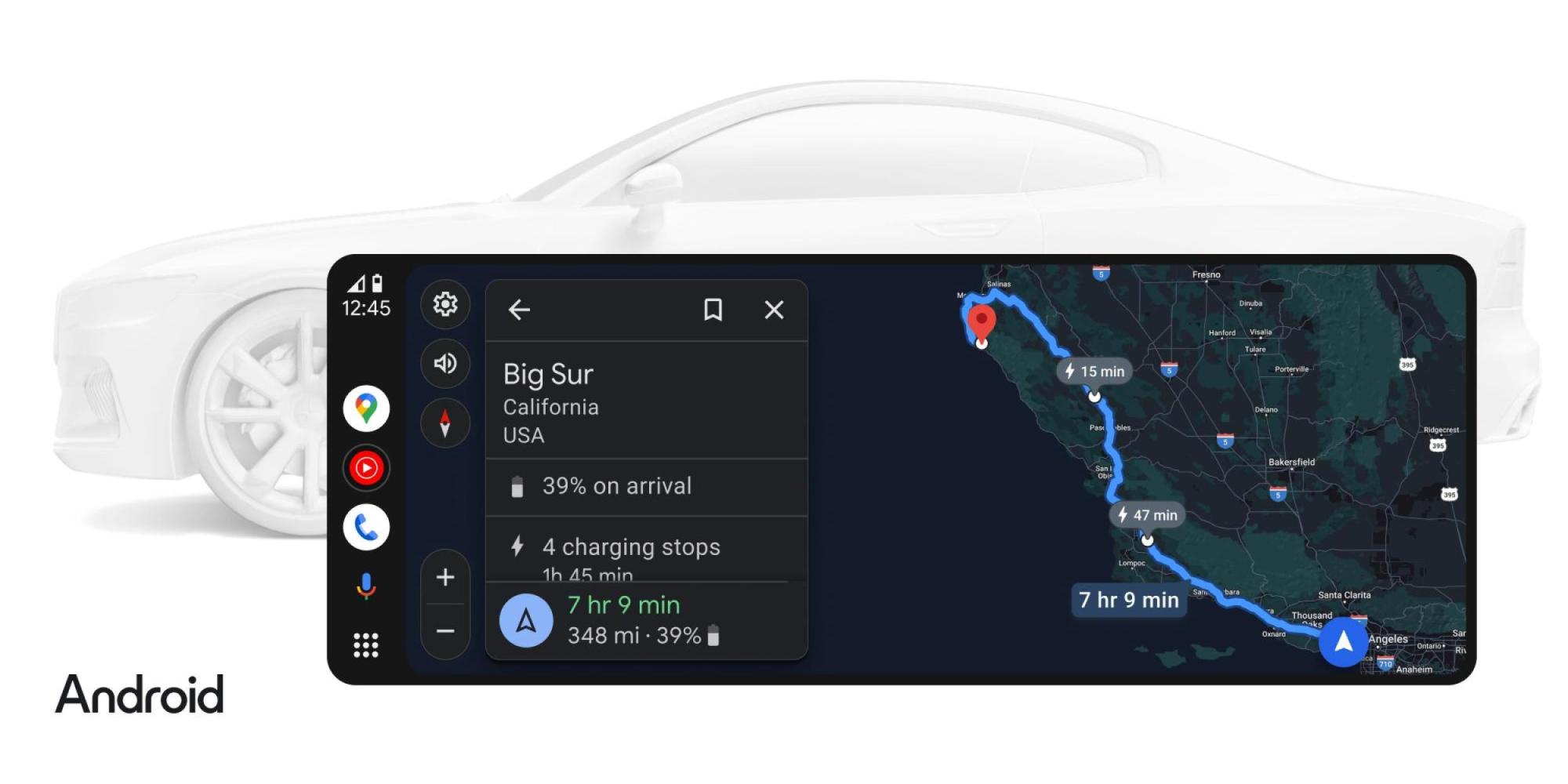 Android Auto getting EV battery information integrated into Google Maps ...