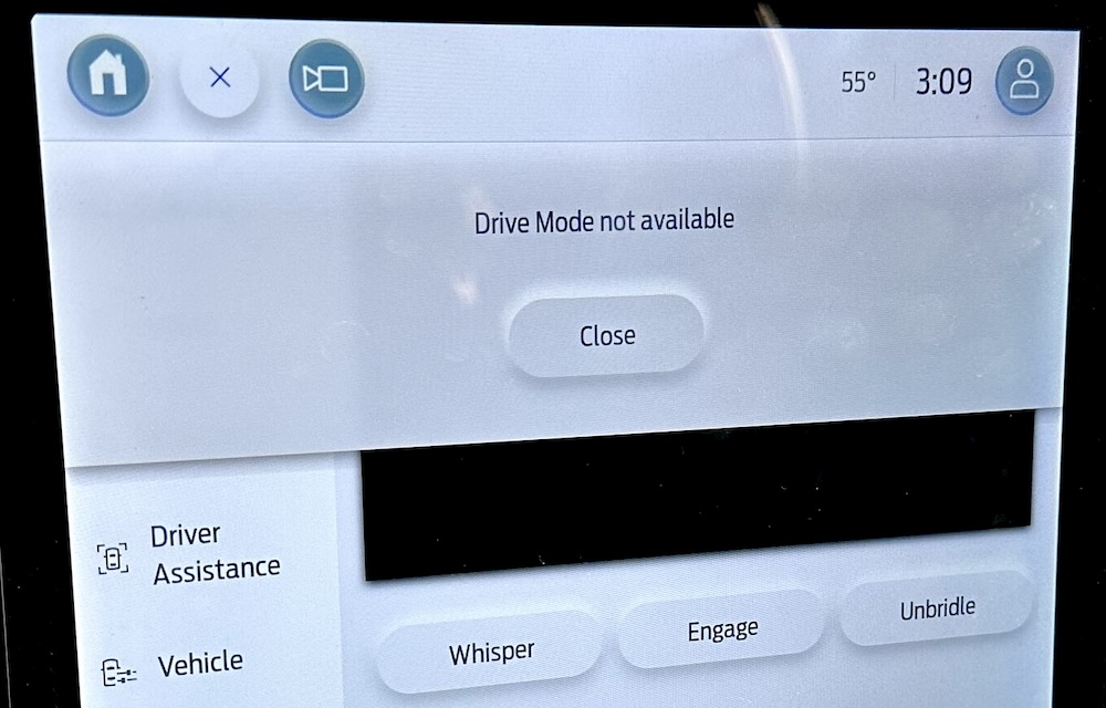 TSB 24-2012 - Drive Mode Not Available Message / Defaults to Normal ...