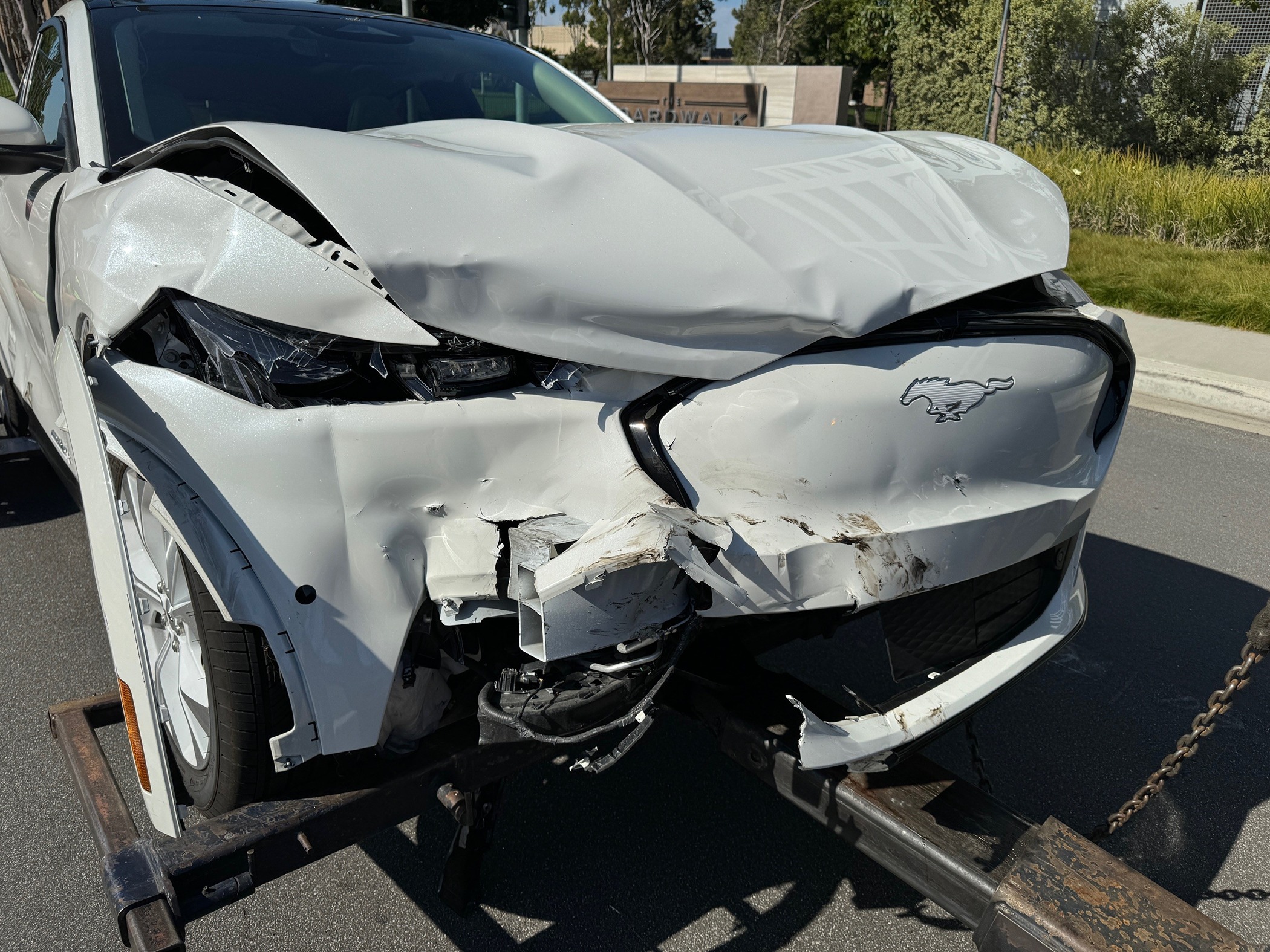 Crashed & crushed, but Mach-E safety kept dad safe 😮‍💨 | MachEforum ...