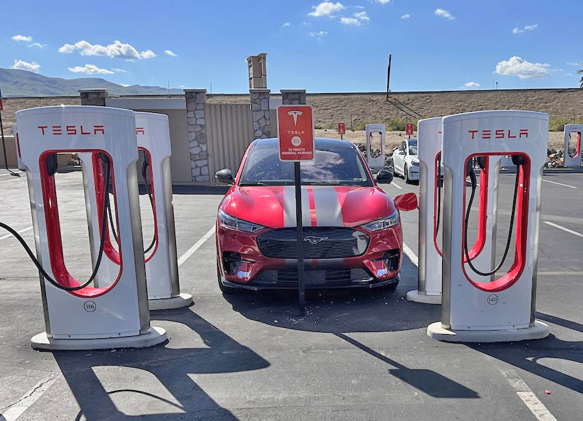 SF Bay Area to LA and Back with Tesla Supercharging via A2Z Adapter 900 miles MachEforum Ford Mustang Mach E News Owners Discussions Community
