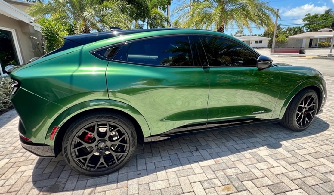 New vinyl wrap with PPF trim covers | MachEforum - Ford Mustang Mach-E ...
