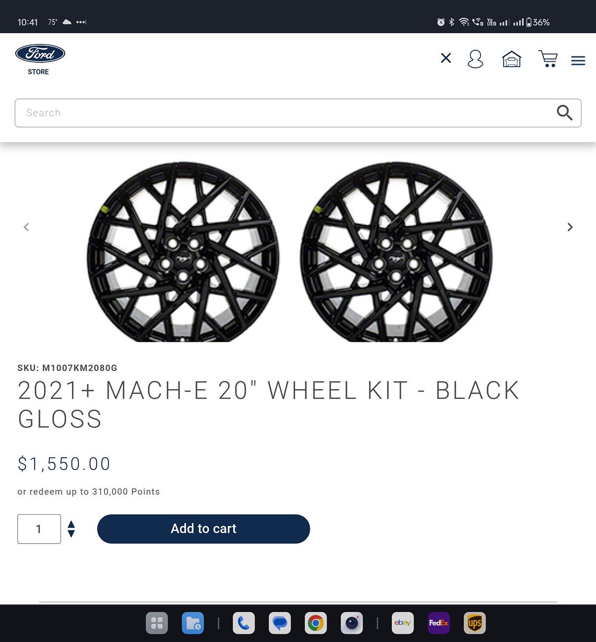 OEM Nite Pony Mach-E GT PE wheels in gloss black available from Ford ...