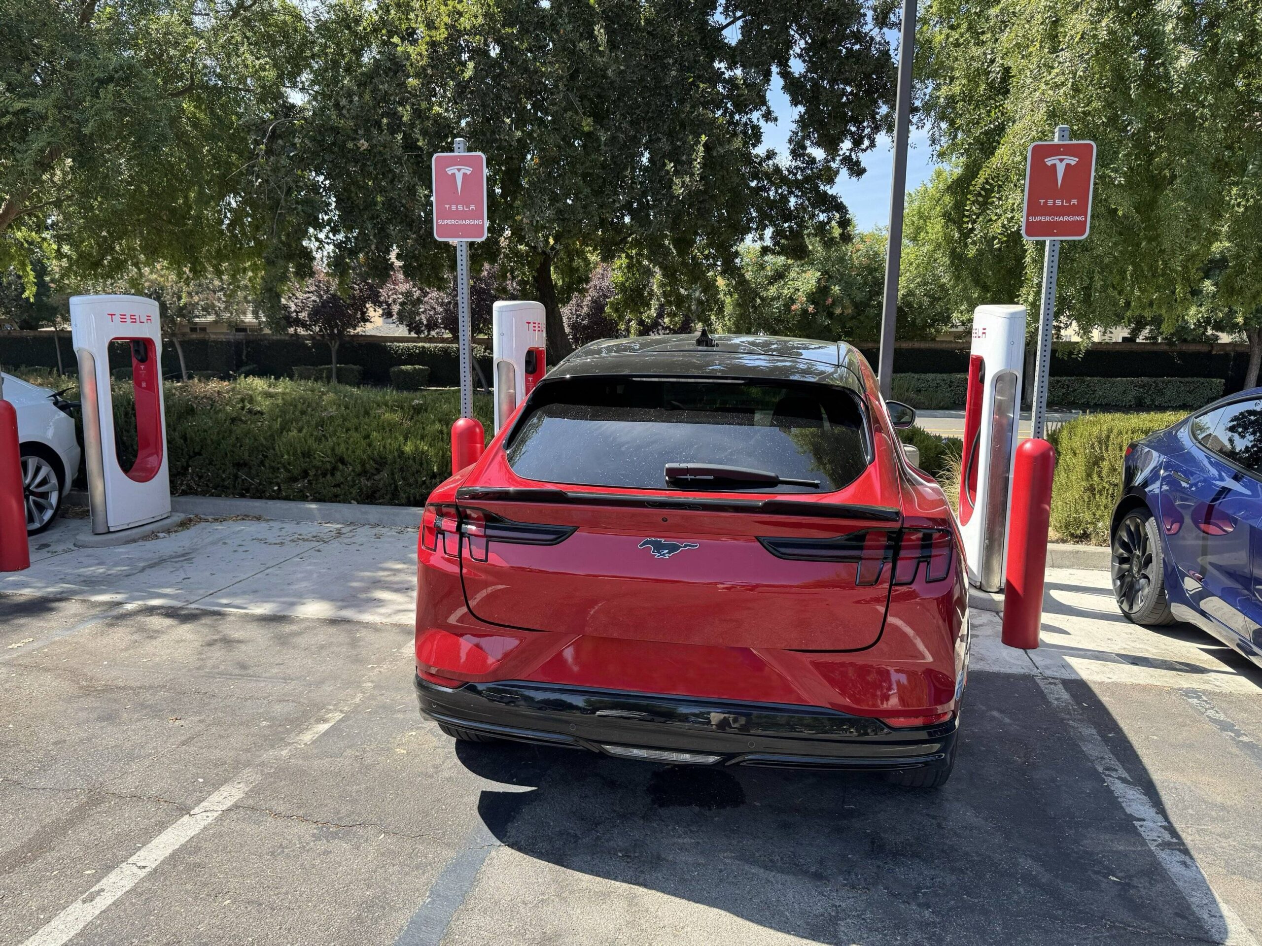 First charge with my new Tesla Adapter at Supercharger | MachEforum ...