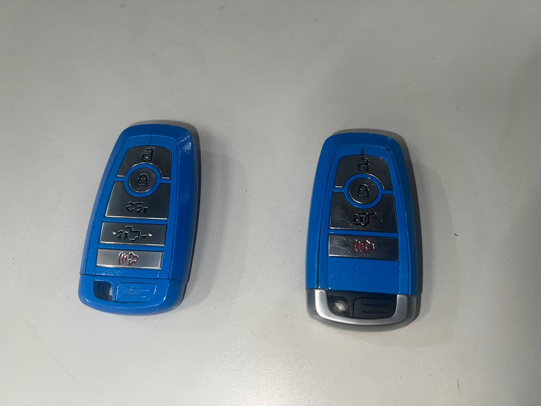 I got a little bored with the black key fobs… painted mine blue ...