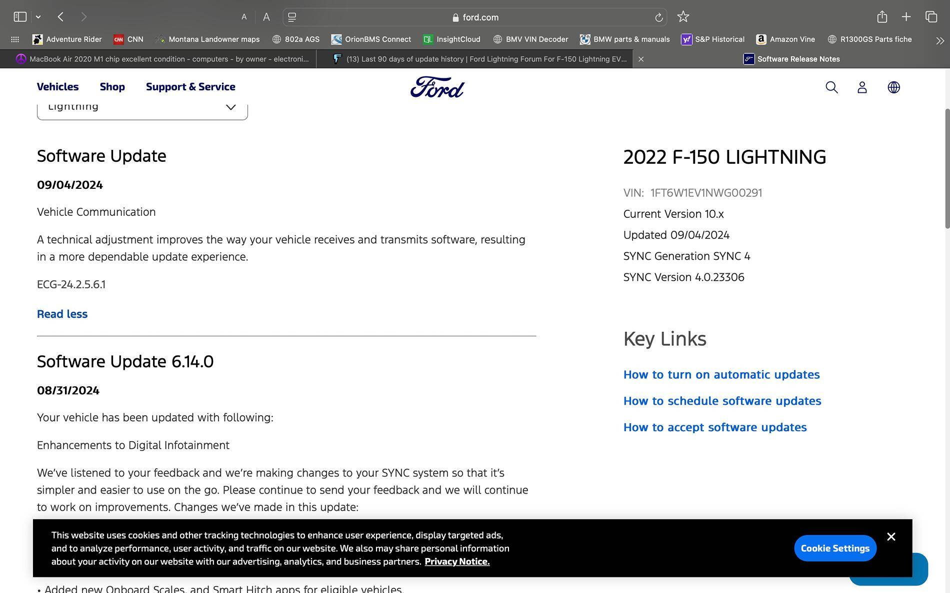 Vehicle Software Update History Now Available in Your Ford Account ...