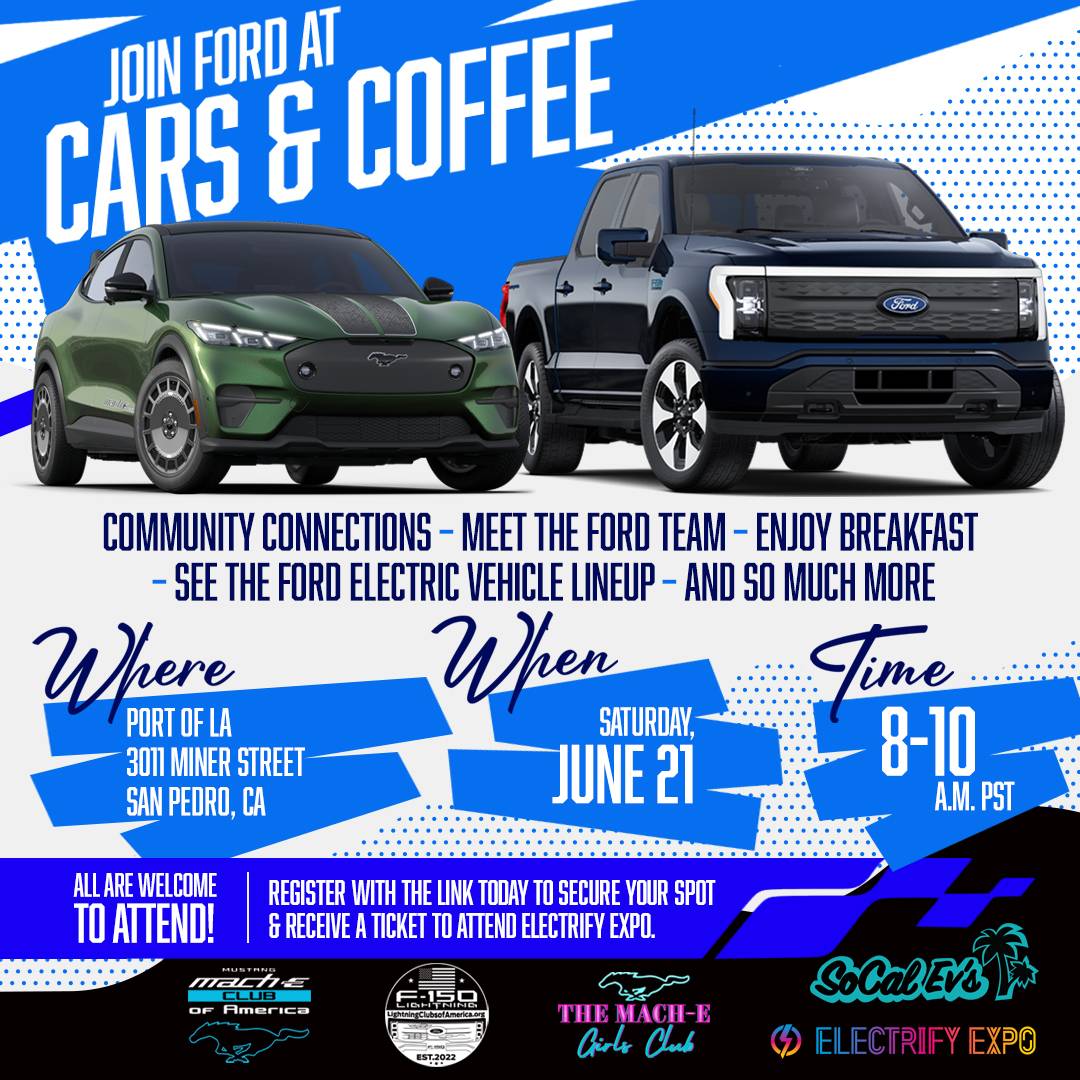 Ford is hosting Cars and Coffee this Saturday in LA | MachEforum - Ford ...